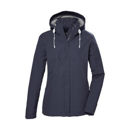 Killtec Damen Outdoorjacke &raquo;KOS 61 WMN JCKT&laquo; Funktionsjacke: wasser- und winddicht, atmungsaktiv, abnehmbare Kapuze blau 46