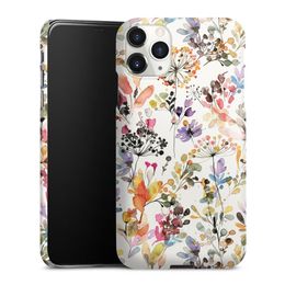 DeinDesign iPhone 11 Pro Max Handy Premium Case Smartphone Handyh&uuml;lle Schutzh&uuml;lle gl&auml;nzend Pastel Flower Muster Premium Case