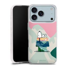 DeinDesign iPhone 17 Pro Handy Silikon H&uuml;lle Case transparent Handyh&uuml;lle Official Licensed Product Peanuts Snoopy Silikon Case