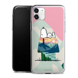 DeinDesign iPhone 11 Handy Slim Case Silikon Handyh&uuml;lle transparent H&uuml;lle extra d&uuml;nn Official Licensed Product Snoopy Peanuts Silikon Slim Case