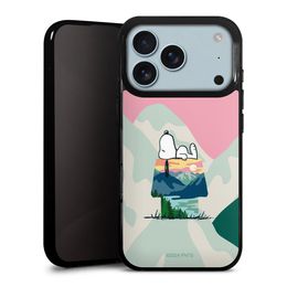 DeinDesign iPhone 17 Pro Handy Silikon H&uuml;lle Case schwarz Handyh&uuml;lle Official Licensed Product Peanuts Snoopy