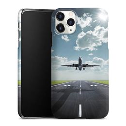DeinDesign iPhone 11 Pro Max Handy Premium Case Smartphone Handyh&uuml;lle Schutzh&uuml;lle gl&auml;nzend Urlaub Airplane Wanderlust Premium Case