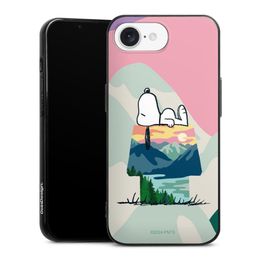 DeinDesign iPhone 16e Handy Silikon H&uuml;lle Case schwarz Handyh&uuml;lle Official Licensed Product Peanuts Snoopy