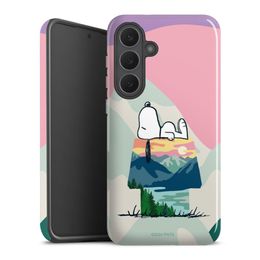 DeinDesign Galaxy S25 FE Handy Panzer Handyh&uuml;lle robuste Outdoor H&uuml;lle Schutzh&uuml;lle gl&auml;nzend Official Licensed Product Peanuts Snoopy Tough Case