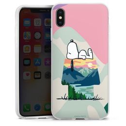 DeinDesign iPhone Xs Max Handy Silikon H&uuml;lle Case transparent Handyh&uuml;lle Official Licensed Product Peanuts Snoopy Silikon Case