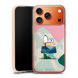 DeinDesign iPhone 17 Pro Max Handy Silikon H&uuml;lle Case transparent Handyh&uuml;lle Official Licensed Product Peanuts Snoopy Silikon Case