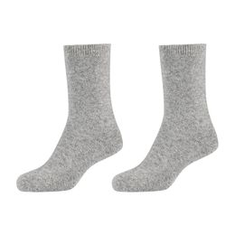 Camano Damen Socken &raquo;warm & cozy&laquo; 2 Paar tlg. CREW SOCKS grau 35-38