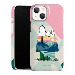 DeinDesign iPhone 13 Mini Handy Premium Case Smartphone Handyh&uuml;lle Schutzh&uuml;lle gl&auml;nzend Official Licensed Product Peanuts Snoopy Premium Case