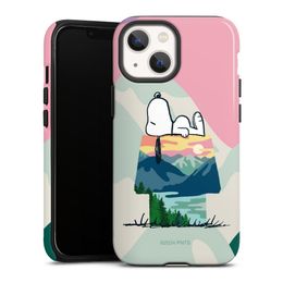 DeinDesign iPhone 13 Mini Handy Panzer Handyh&uuml;lle robuste Outdoor H&uuml;lle Schutzh&uuml;lle gl&auml;nzend Official Licensed Product Peanuts Snoopy Tough Case