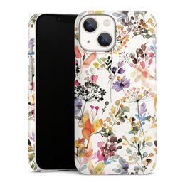DeinDesign iPhone 13 Mini Handy Premium Case Smartphone Handyh&uuml;lle Schutzh&uuml;lle matt Pastel Flower Muster Premium Case