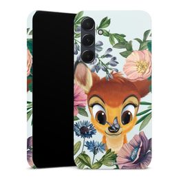 DeinDesign Galaxy A55 5G Handy Premium Case Smartphone Handyh&uuml;lle Schutzh&uuml;lle matt Disney Bambi Flowers Premium Case