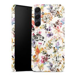 DeinDesign Galaxy A55 5G Handy Premium Case Smartphone Handyh&uuml;lle Schutzh&uuml;lle gl&auml;nzend Pastel Flower Muster Premium Case