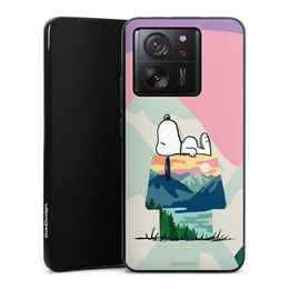 DeinDesign Xiaomi 13T Pro Handy Silikon H&uuml;lle Case schwarz Handyh&uuml;lle Official Licensed Product Peanuts Snoopy