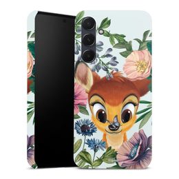 DeinDesign Galaxy A55 5G Handy Premium Case Smartphone Handyh&uuml;lle Schutzh&uuml;lle gl&auml;nzend Disney Bambi Flowers Premium Case