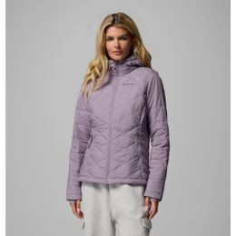 Steppjacke Columbia "Heavenly Hooded Jacket", Damen, Gr. M, shale lila, Web, Obermaterial: 100% Polyester. Wattierung: 100% Polyester, normal, hoch geschlossener Ausschnitt, eingesetzt eingefasste Kante mit Daumenl&ouml;chern, Jacken Steppjacke, &Uuml;bergangsjacke