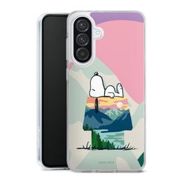 DeinDesign Galaxy A56 5G Handy Silikon H&uuml;lle Case transparent Handyh&uuml;lle Official Licensed Product Peanuts Snoopy Silikon Case