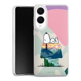 DeinDesign Galaxy S25 Edge Handy Silikon H&uuml;lle Case transparent Handyh&uuml;lle Official Licensed Product Peanuts Snoopy Silikon Case
