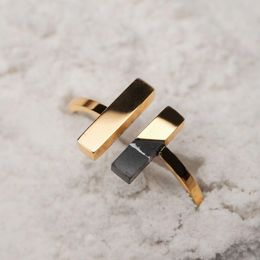 Holzkern Campania Ring Marmor und Gold