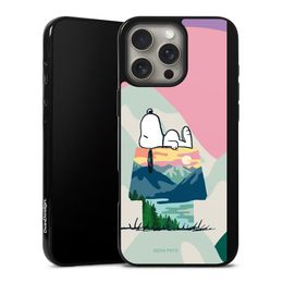 DeinDesign iPhone 16 Pro Max Handy Silikon H&uuml;lle Case schwarz Handyh&uuml;lle Official Licensed Product Peanuts Snoopy