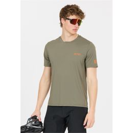 Endurance Herren Funktionsshirt "Yorgos"khaki, Gr. XL, bedruckt, 86% Polyester, 14% Elasthan, Shirts, Quick Dry
