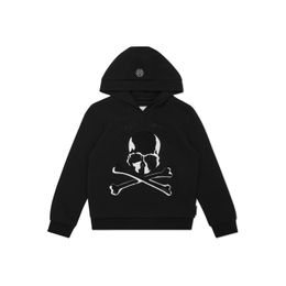 Philipp Plein M&auml;dchen Sweatshirt "Skull"02, schwarz, Gr. 6, Obermaterial: 5% Elasthan, 95% Baumwolle, Sweatshirts