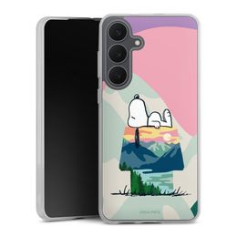DeinDesign Galaxy S25 FE Handy Silikon H&uuml;lle Case transparent Handyh&uuml;lle Official Licensed Product Peanuts Snoopy Silikon Case