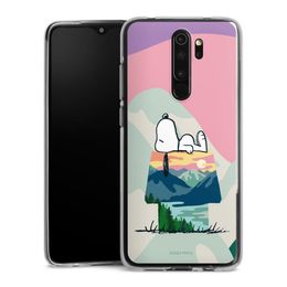 DeinDesign Xiaomi Redmi Note 8 Pro Handy Silikon H&uuml;lle Case transparent Handyh&uuml;lle Official Licensed Product Peanuts Snoopy Silikon Case