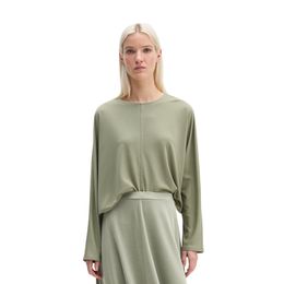Marc O'Polo MARC O'POLO Damen Langarmshirt "aus LENZING ECOVERO "fresh sage, Gr. S, unifarben, Obermaterial: 68% Viskose, 32% Polyester, Shirts