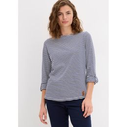 bonprix Damen bonprix Langarmshirt &raquo;Langarmshirt aus reiner Baumwolle&laquo; bequeme Passform, Langarm, f&uuml;r Alltag, aus reiner Baumwolle 52/54 (XXL)