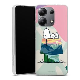 DeinDesign Xiaomi Redmi Note 13 4G Handy Silikon H&uuml;lle Case transparent Handyh&uuml;lle Official Licensed Product Peanuts Snoopy Silikon Case