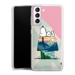 DeinDesign Galaxy S21 FE 5G Handy Silikon H&uuml;lle Case transparent Handyh&uuml;lle Official Licensed Product Peanuts Snoopy Silikon Case