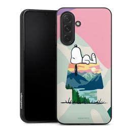 DeinDesign Galaxy A26 Handy Silikon H&uuml;lle Case schwarz Handyh&uuml;lle Official Licensed Product Peanuts Snoopy
