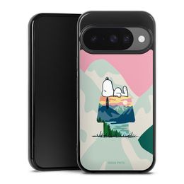 DeinDesign Google Pixel 10 Handy Silikon H&uuml;lle Case schwarz Handyh&uuml;lle Official Licensed Product Peanuts Snoopy