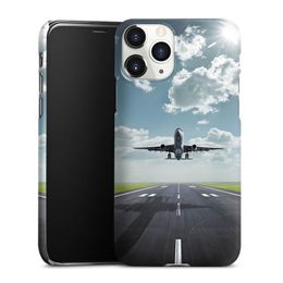 DeinDesign iPhone 11 Pro Handy Premium Case Smartphone Handyh&uuml;lle Schutzh&uuml;lle gl&auml;nzend Urlaub Airplane Wanderlust Premium Case