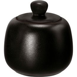 Zuckerdose Seltmann Weiden "Liberty", schwarz (velvet schwarz), B:9cm H:6,8cm, Lebensmittelaufbewahrungsbeh&auml;lter, Zuckerdose, Fassungsverm&ouml;gen 0,26 Liter
