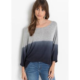 bonprix Damen bonprix Oversize-Shirt Oversize-Passform, 3/4-&Auml;rmel, mit Farbverlauf 44/46 (L)