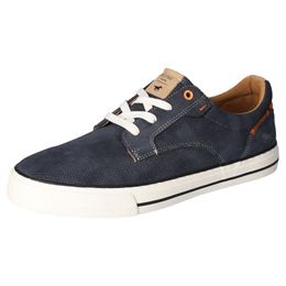 Mustang Shoes Herren Sneaker , Freizeitschuh, Halbschuh, Schn&uuml;rschuh mit Ziernaht blau 41