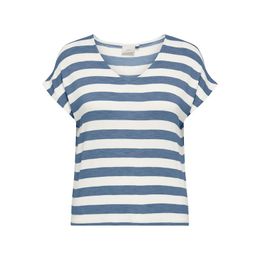 Only Carmakoma Damen Only CARMAKOMA V-Shirt &raquo;CARLIRA LIFE S/S V-NECK TOP JRS NOOS&laquo; S
