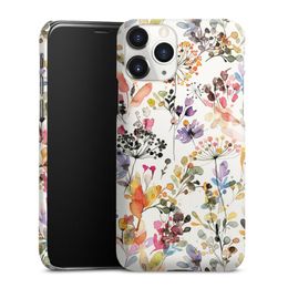 DeinDesign iPhone 11 Pro Handy Premium Case Smartphone Handyh&uuml;lle Schutzh&uuml;lle gl&auml;nzend Pastel Flower Muster Premium Case