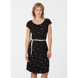 Ragwear Damen Sommerkleid &raquo;LILITHE PRINT&laquo; 2 tlg. Baumwoll-Modal-Mix mit Eingrifftaschen und G&uuml;rtel L, N-Gr