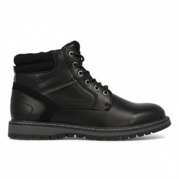 Winterstiefel Wrangler "LIAM MEN MID", Herren, Gr. 40, schwarz, Synthetik, Schuhe Winterstiefel