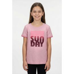 Funktionsshirt Killtec "KOS 133 GRLS TSHRT", Jungen, Gr. 128, rosa, Obermaterial: 65% Polyester, 30% Baumwolle, 5% Elasthan, Shirts Funktionsshirt