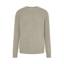 JOOP! Strickpullover JOOP JEANS "Belao", Herren, Gr. XL, beige (natural), Strick, Obermaterial: 100% Baumwolle, clean, unifarben, regular fit normal, Rundhals, eingesetzt Rippstrickb&uuml;ndchen, Pullover Strickpullover, mit Rundhalsausschnitt