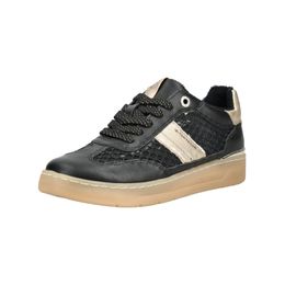 Sneaker Tom Tailor "Tom Tailor Sneaker Lederimitat/Textil", Damen, Gr. 39, schwarz, Lederimitat, Textil, Schuhe Sneaker