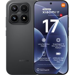 Xiaomi Smartphone "17 12+512 GB", Energieeffizienz: A (A-G), schwarz, 512 GB, Mobiltelefone