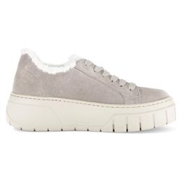 Gabor Damen Plateausneaker , Plateau, Freizeitschuh, Halbschuh, Schn&uuml;rschuh mit Best Fitting beige 38