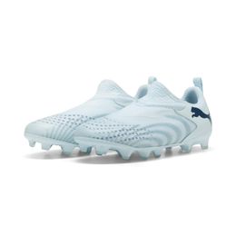 Fu&szlig;ballschuh Puma "FUTURE 9 MATCH FG/AG Fu&szlig;ballschuhe ohne Schn&uuml;rung Jugendliche", Kinder, Gr. 32.5, icy blau jewel, Obermaterial: Synthetik, Textil. Futter: Synthetik, Textil. Innensohle: Textil. Laufsohle: Synthetik, Schuhe Fu&szlig;ballschuh