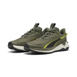Trainingsschuh Puma "Extend Lite Trail Laufschuhe Erwachsene", Damen, Gr. 40.5, loden gr&uuml;n schwarz lux lime, Obermaterial: Synthetik, Textil. Futter: Textil. Innensohle: Textil. Laufsohle: Gummi, Schuhe
