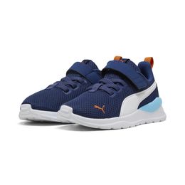 Sneaker Puma "Anzarun Lite Kids Sneaker Kinder", Kinder, Gr. 28, blau jewel wei&szlig; vermillion orange, Obermaterial: Textil, Synthetik. Futter: Textil. Innensohle: Textil. Laufsohle: Synthetik, Gummi, Schuhe Sneaker
