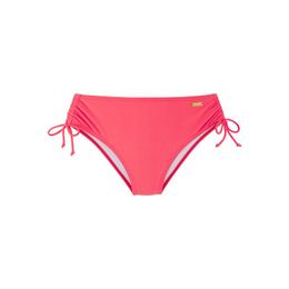 Lascana Damen Lascana Bikini-Hose &raquo;Lolo&laquo; in h&ouml;herer Schnitform orange 42, N-Gr